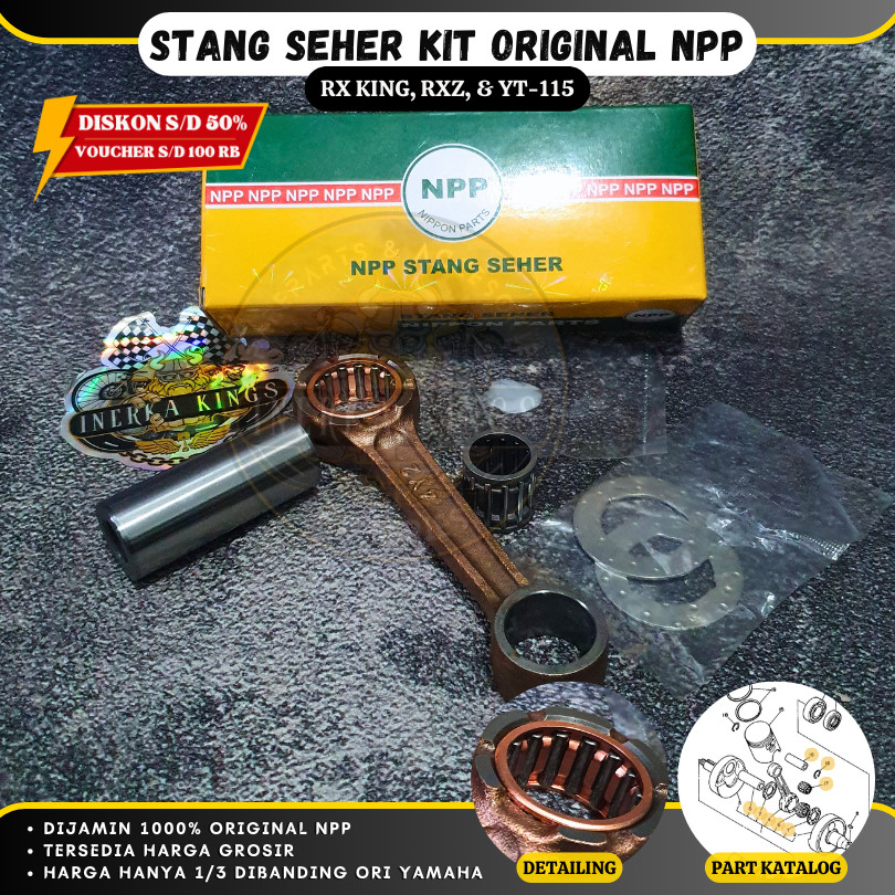 Jual Conrod Kit Stang Seher RX King Rxking RXK Semua Tahun ORIGINAL NPP ...