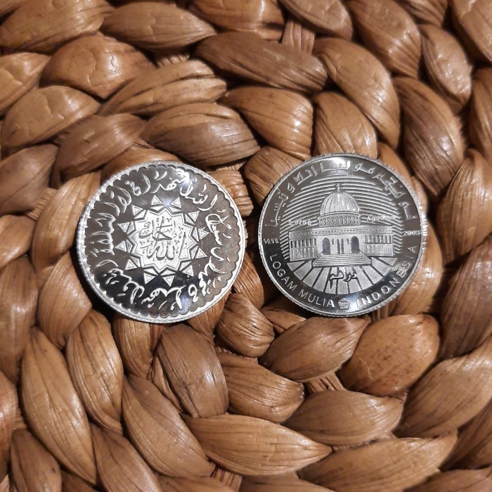 Jual LOGAM MULIA KOIN PERAK MURNI 1 Dirham Antam not Wakala IMN Fine ...