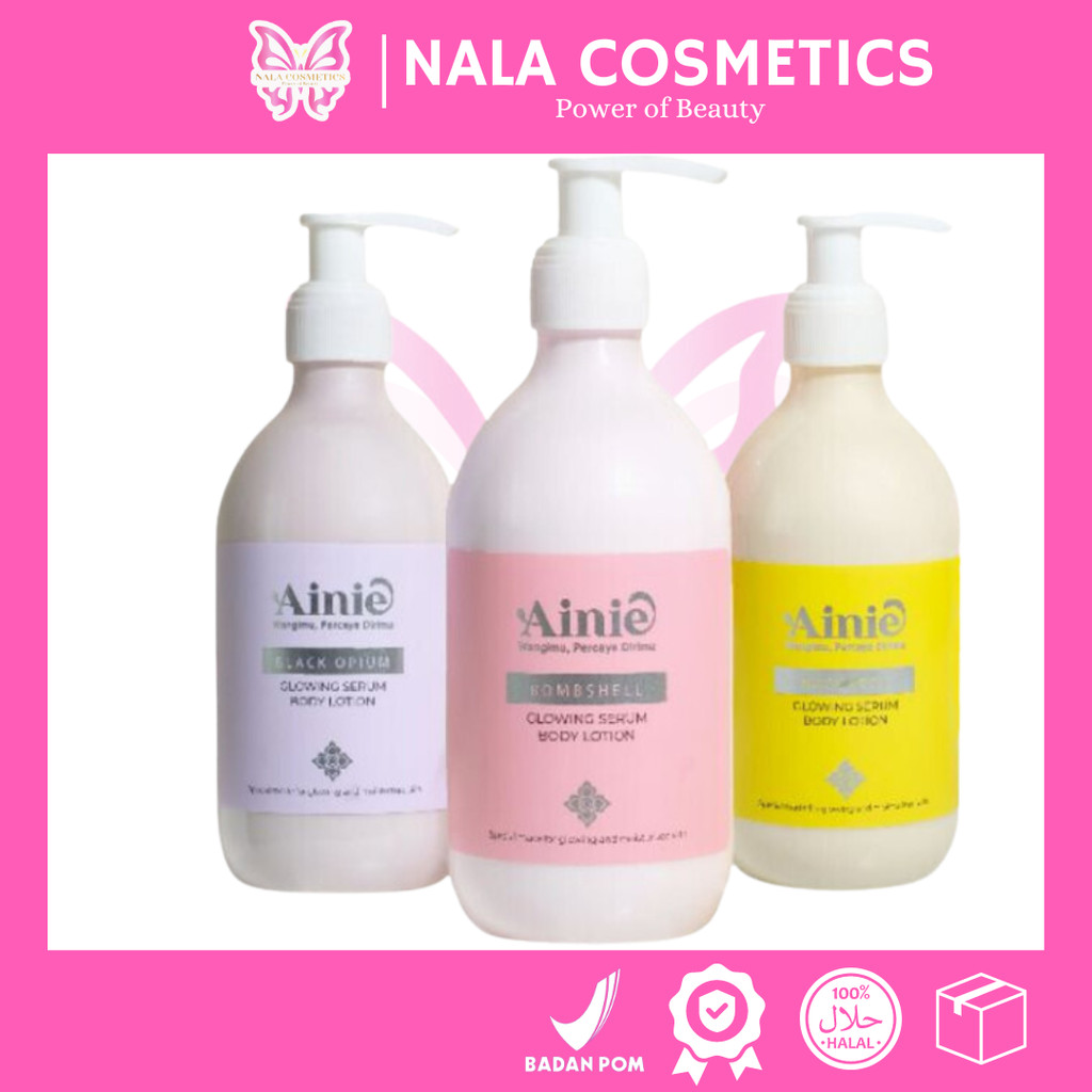 Jual NALA - Ainie Glowing Serum Body Lotion 300ml | Shopee Indonesia
