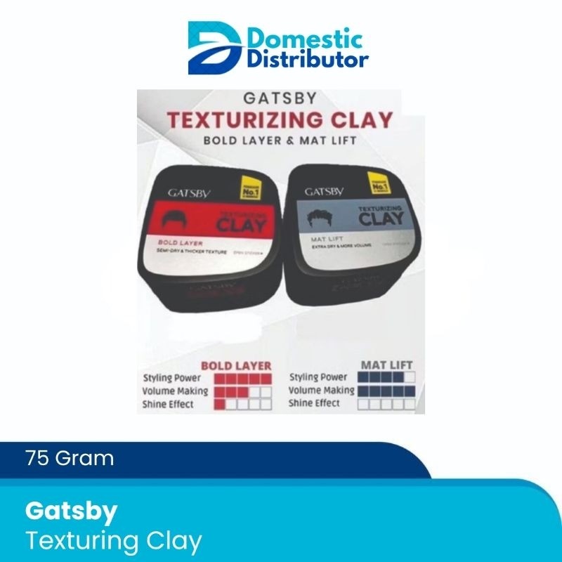 Jual [COD] Gatsby Texturizing Clay Styling Minyak Rambut 75 Gr Varian ...