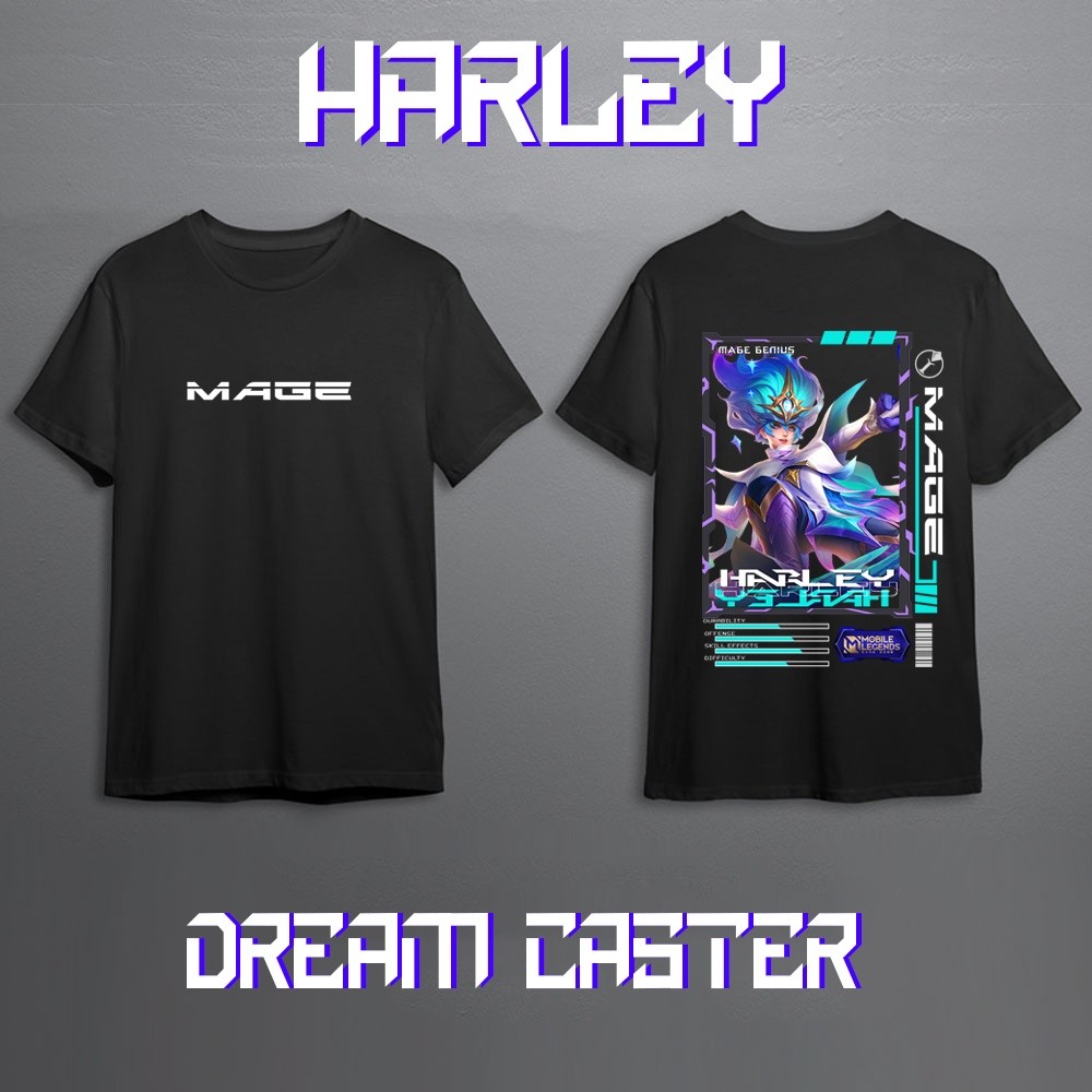 Jual GAME -Hero Mobile Legend HARLEY MLBB T-Shirt - Baju Kaos - Cotton ...