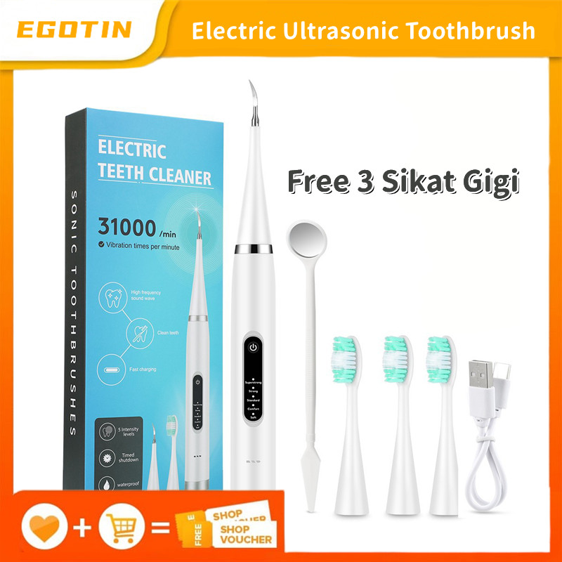 Jual EGOTIN 2 IN 1 Tool Dental Scaler Set Electric Ultrasonic ...