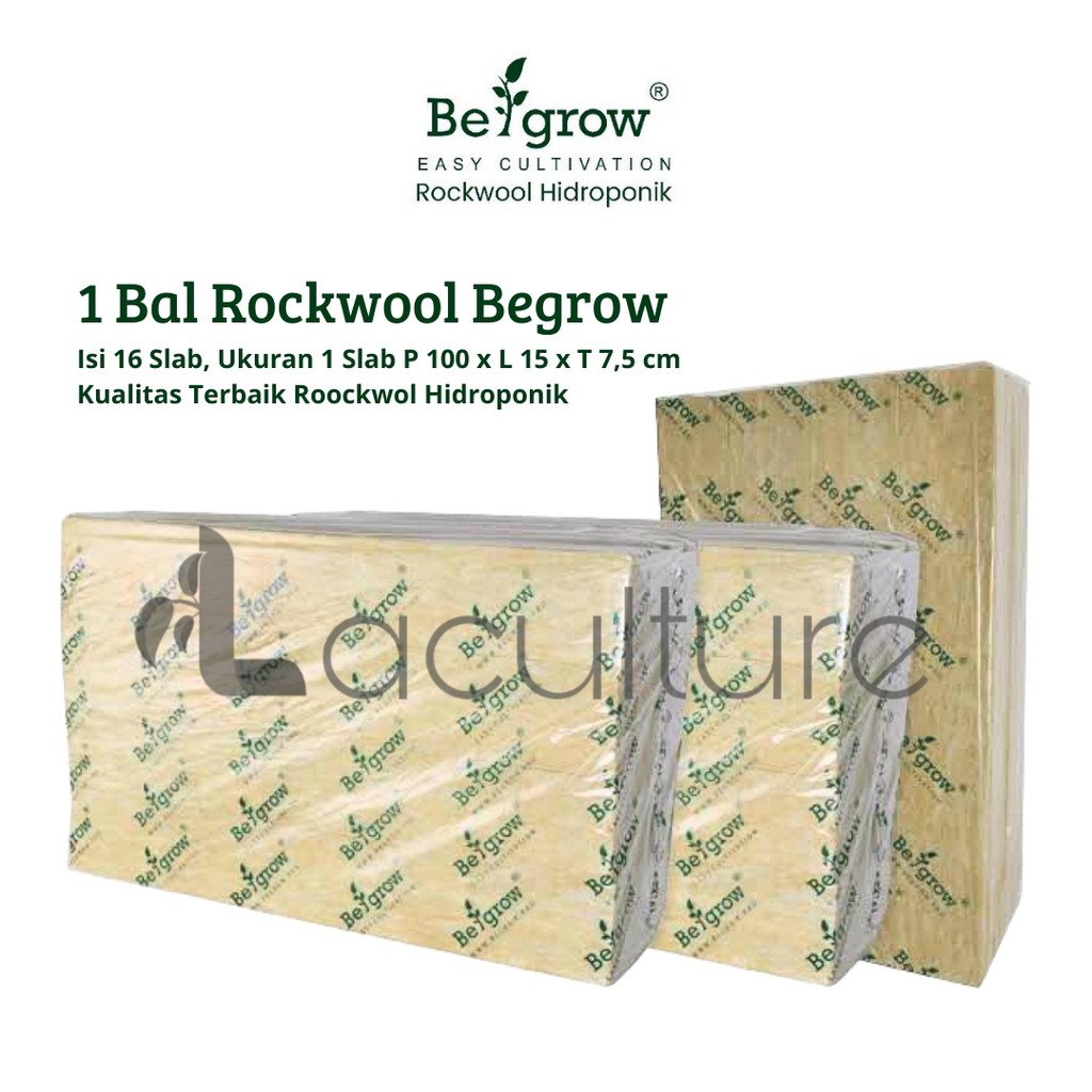 Jual Rockwool Hidroponik Begrow 1 Bal Isi 16 Slab | Shopee Indonesia
