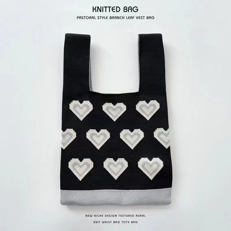 Jual Tote Bag Rajutan kasual Tas Makan Siang/Tas rajutan berkualitas ...