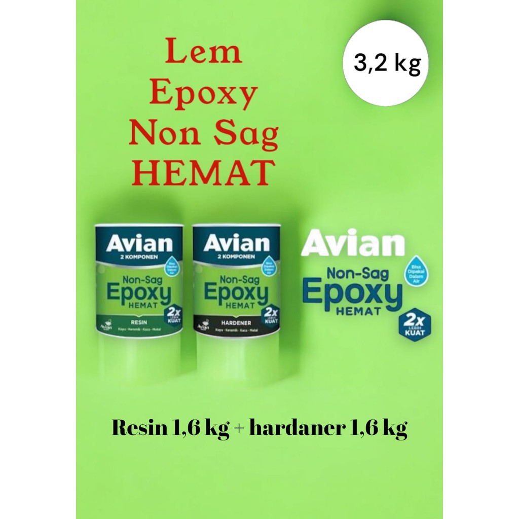Jual Avian non sag epoxy hemat 2 komponen 3200 gr, AVIAN NON SAG EPOXY ...