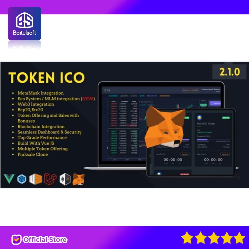Jual SOURCE CODE APLIKASI TOKEN ICO ADDON FOR BICRYPTO - TOKEN INITIAL OFFERING | Shopee Indonesia