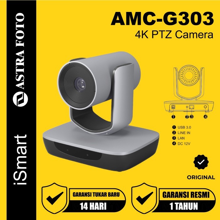Jual ISMART AMC-G303 4K PTZ Camera Garansi Resmi | Shopee Indonesia