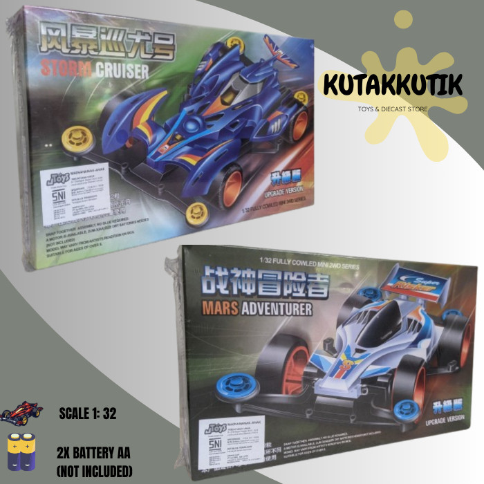 Jual Mainan Mobil Balap Anak Tamiya Super Mini 4WD Car Racer Skala 1:32 ...