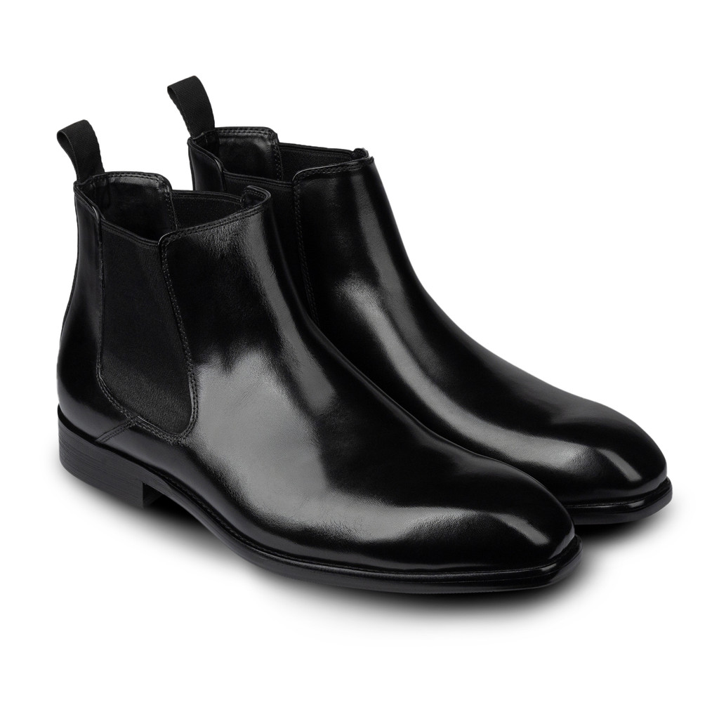 Jual Conrad Chelsea Boots Black - Nappa Milano - Sepatu Kulit Pria ...
