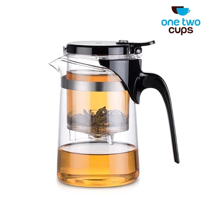 Jual One Two Cups Teko Teh Pitcher Kaca Teapot Glass Tahan Air Panas dengan Saringan 350ml 500ml ...