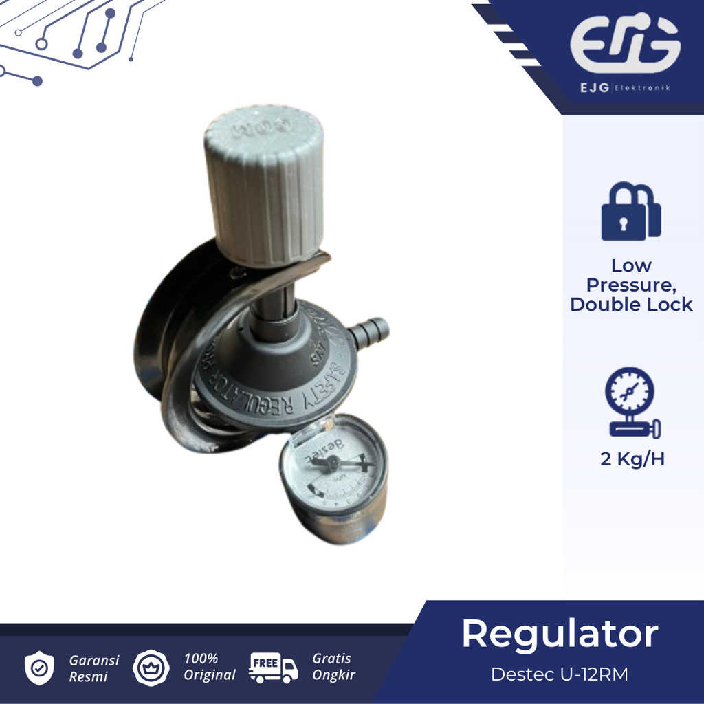 Jual Regulator Destec U12 RM Plus Pengunci New Model , Meter U12RM ...