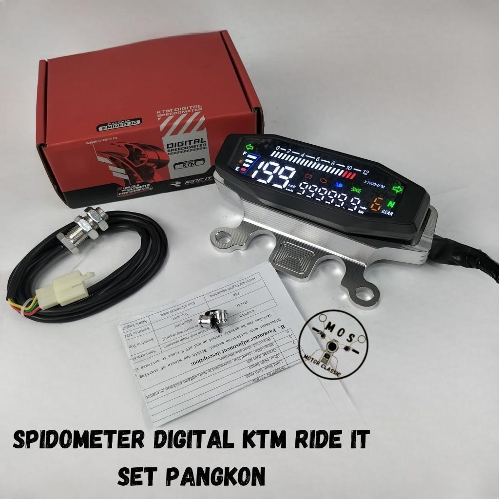 Jual Speedometer spido Digital Mini Model KTM XC Spido Digital LED Full ...