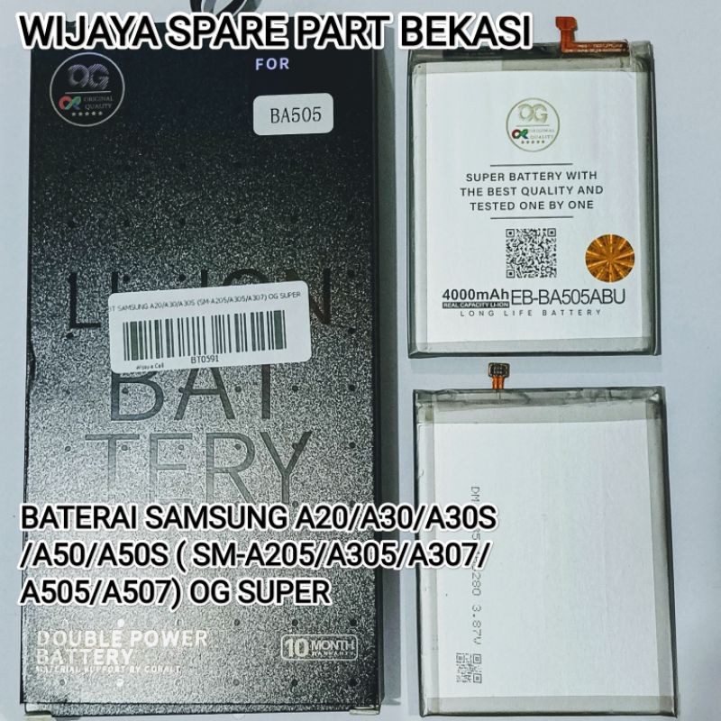 Jual BATERAI SAMSUNG A20/A30/A30S/A50/A50S (SM-A205/A305/A307/A505/A507) OG SUPER | Shopee Indonesia