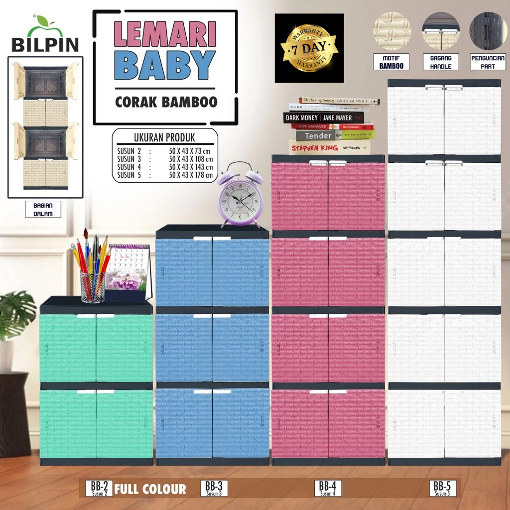 Jual TK98L BILPIN - Lemari 2 pintu Baby Akako Bilpin Lemari Pakaian ...