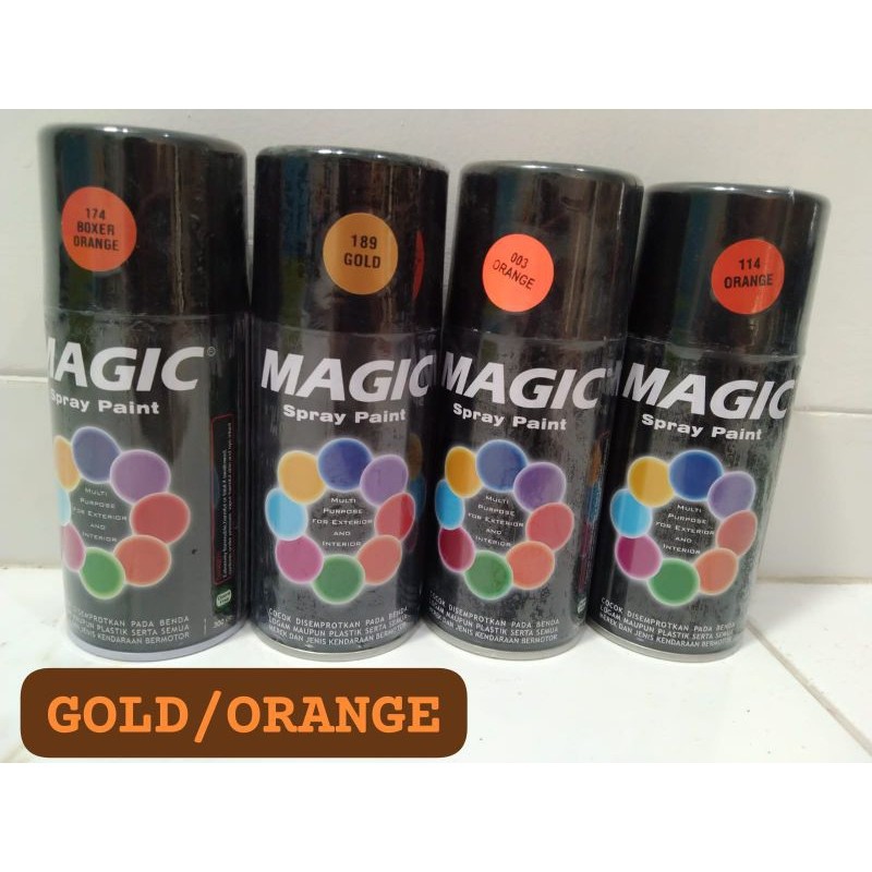 Jual cat semprot pilok pilox cat spray magic 300cc varian gold coklat ...