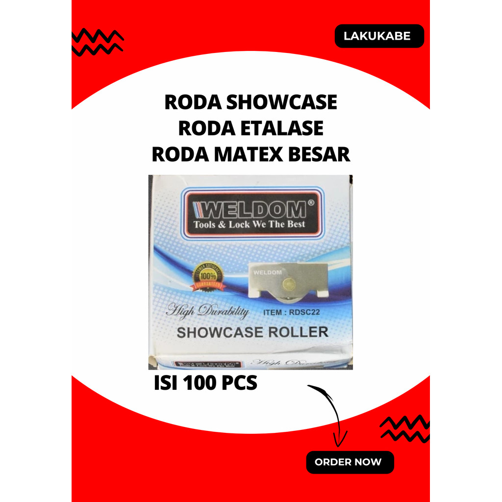 Jual Roda Showcase - Roda Etalase - Roda Matex Besar - Isi 100 Pcs ...