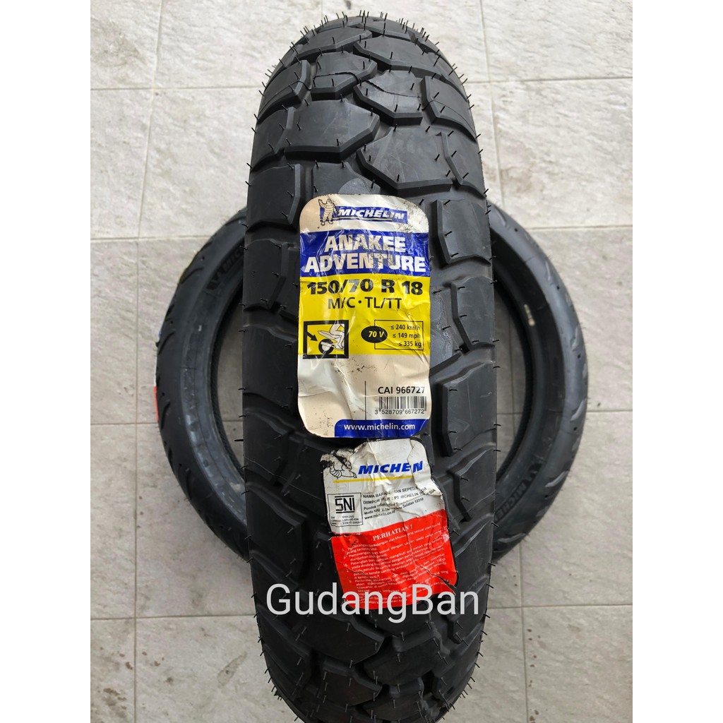 Jual (RING 18) Anakee Adventure 150 70 18 MICHELIN Ban Semi Trail On ...