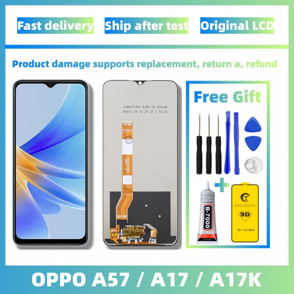 Jual LCD OPPO A57 2020 Original LCD OPPO A17 A17K Touchscreen Display ...