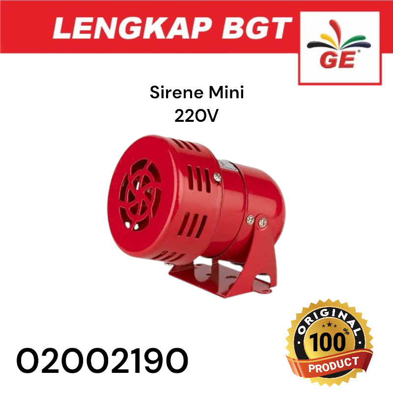 Jual Baby Sirine Sirene Mini Motor Siren Alarm MS 190 AC 220V 220 Volt ...