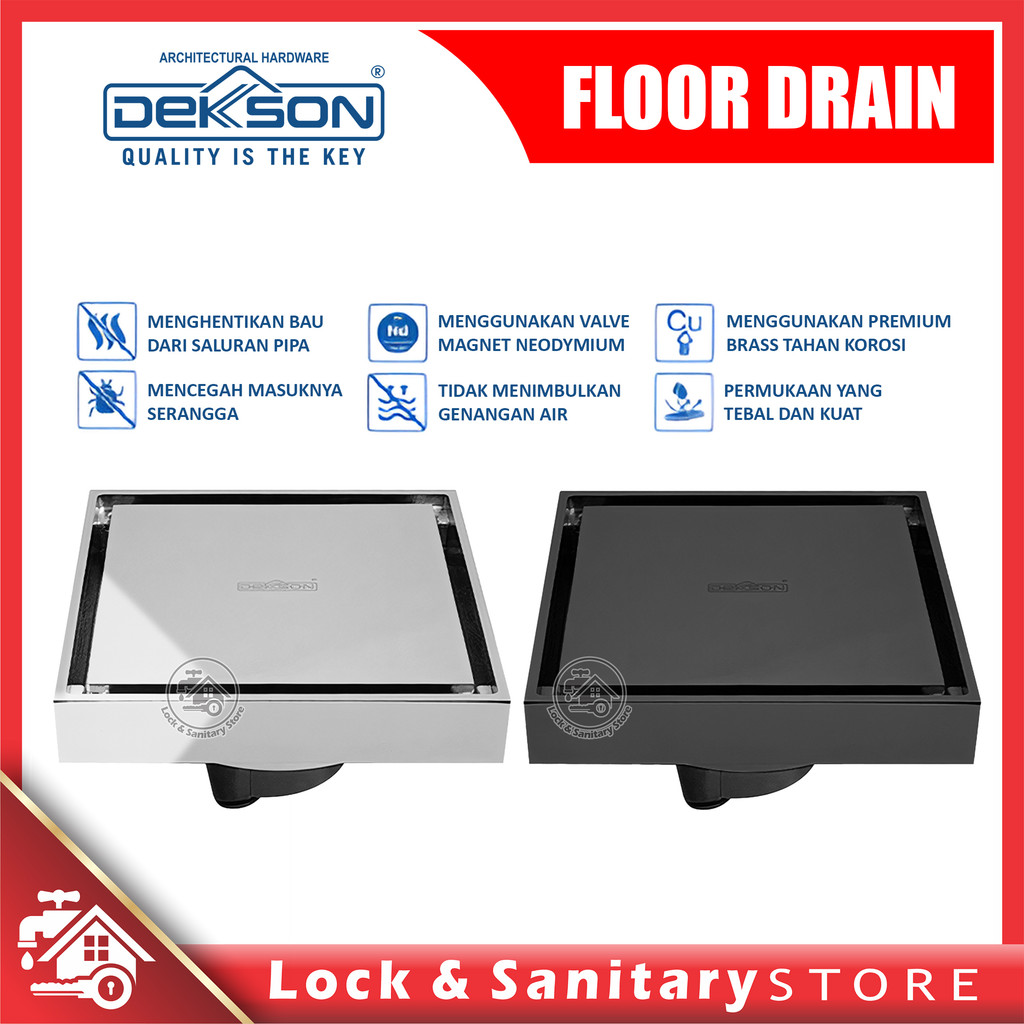 Jual FLOOR DRAIN DEKKSON FD 7700 BR CP GM MB SN PB Saringan Got Air ...