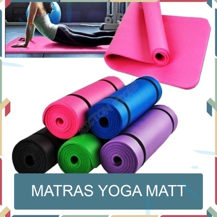 Jual BUNTON Premium Matras Yoga Mat Senam Matt Pilates Gym PVC Camping ...
