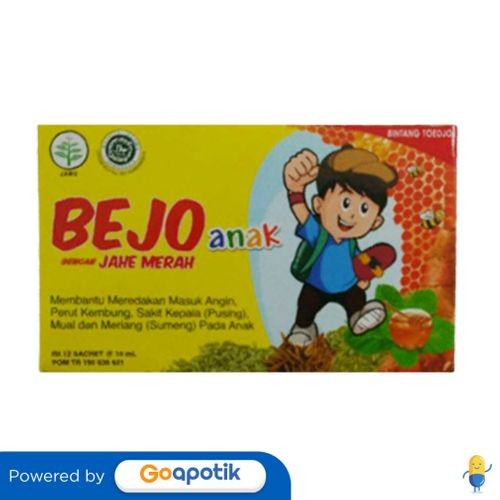 Jual Bejo Anak Dengan Jahe Merah 15 Ml Box 12 Sachet | Shopee Indonesia