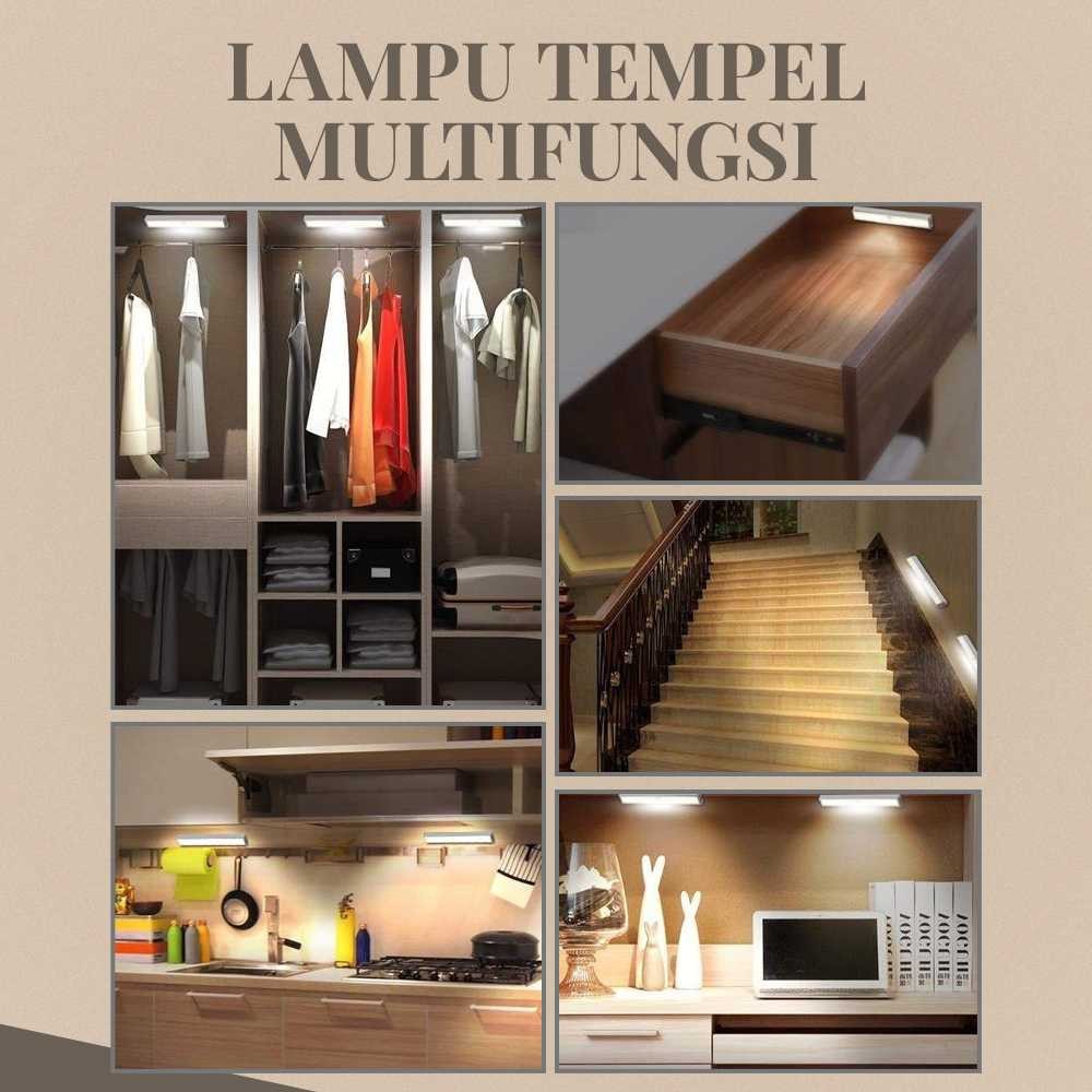Jual CNP Lampu Tempel Lemari Mini Sensor PIR Cabinet Light Cool White ...
