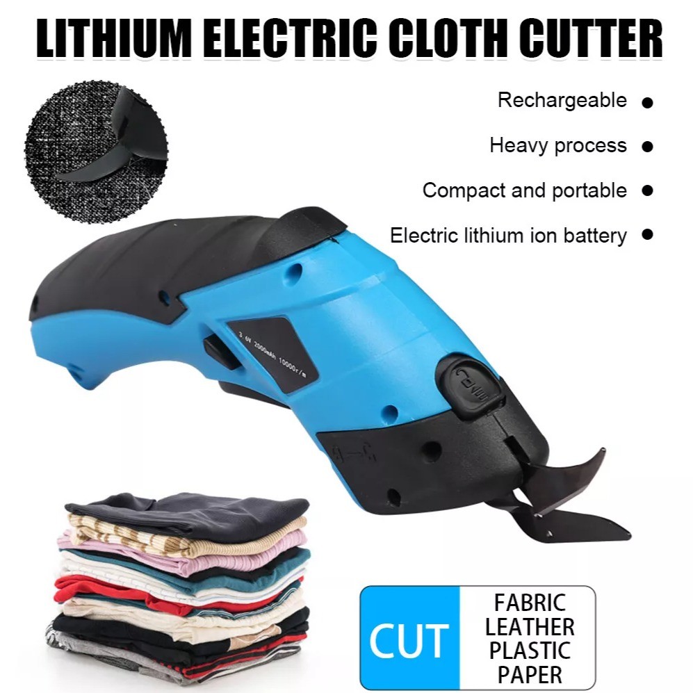 Jual Gunting Listrik Kain Tanpa Kabel Pemotong Isi Ulang USB Portabel ...