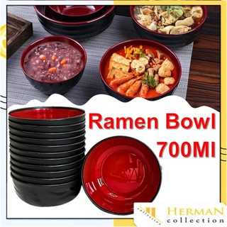 Jual HC Mangkok Ramen 700Ml Mangkuk Bulat Ulir Polos 15Cm Mangkuk Mie ...