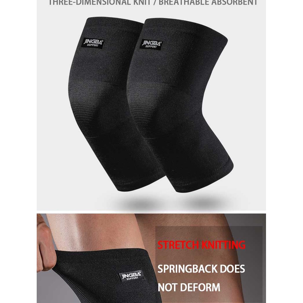Jual Sports basketball knee pads support Elastic Nylon knee brace ...