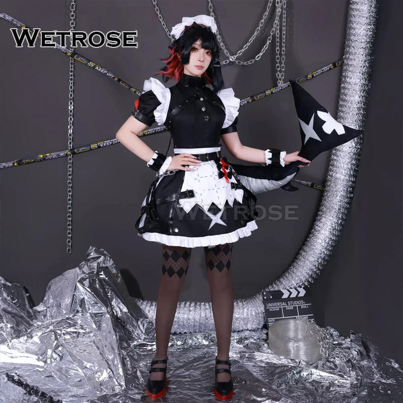 Jual 【Wetrose】Zenless Zone Zero ZZZ Ellen Joe Cosplay Costume Shark Maid Girl Kostume Wanita Set ...