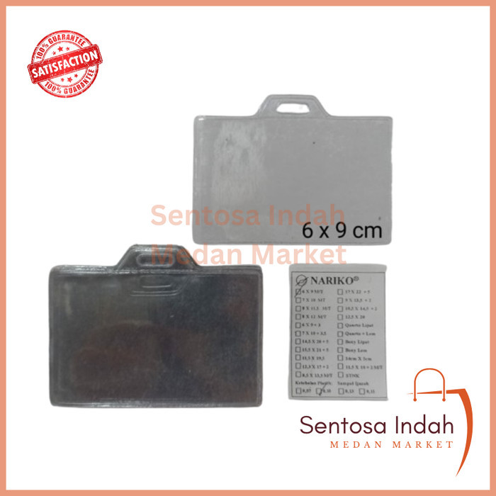 Jual Plastik Name Tag Kartu Ukuran 6 x 9 cm Tidur Isi 100 Pcs | Shopee ...