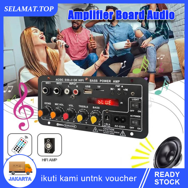 Jual TaffSTUDIO Amplifier Board Audio Bluetooth USB FM Subwoofer DIY ...