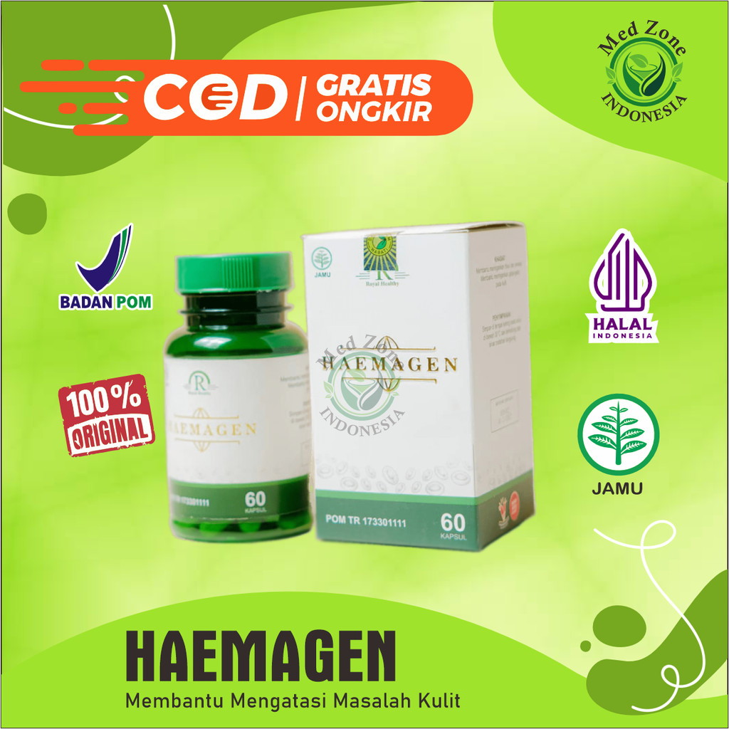 Jual HAEMAGEN : PAKET 1 BOTOL 60 Kapsul | Med Zone Indonesia | Shopee ...