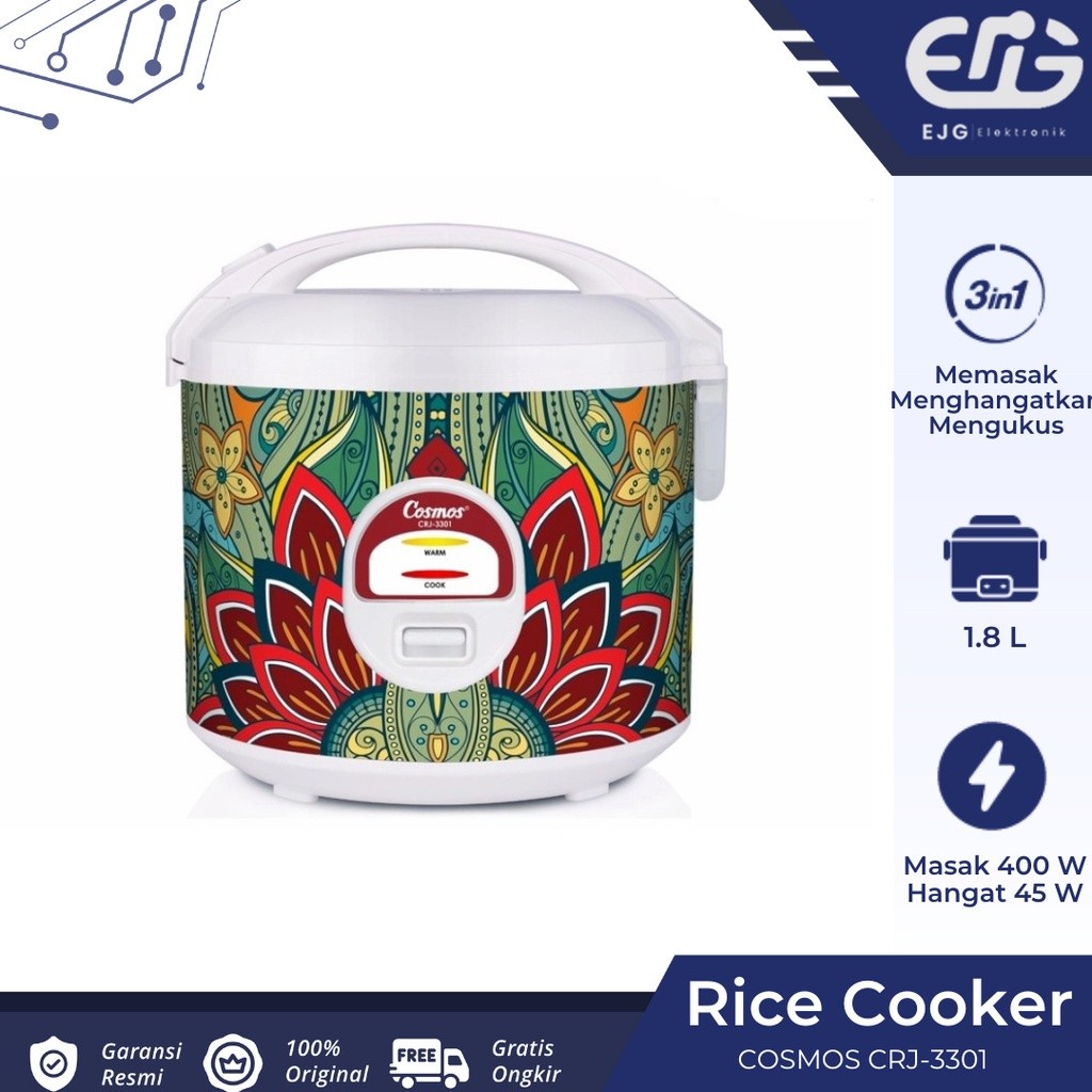 Jual Cosmos Magic Com CRJ 3301 N CRJ 3301 NB Rice Cooker 1.8 Liter ...