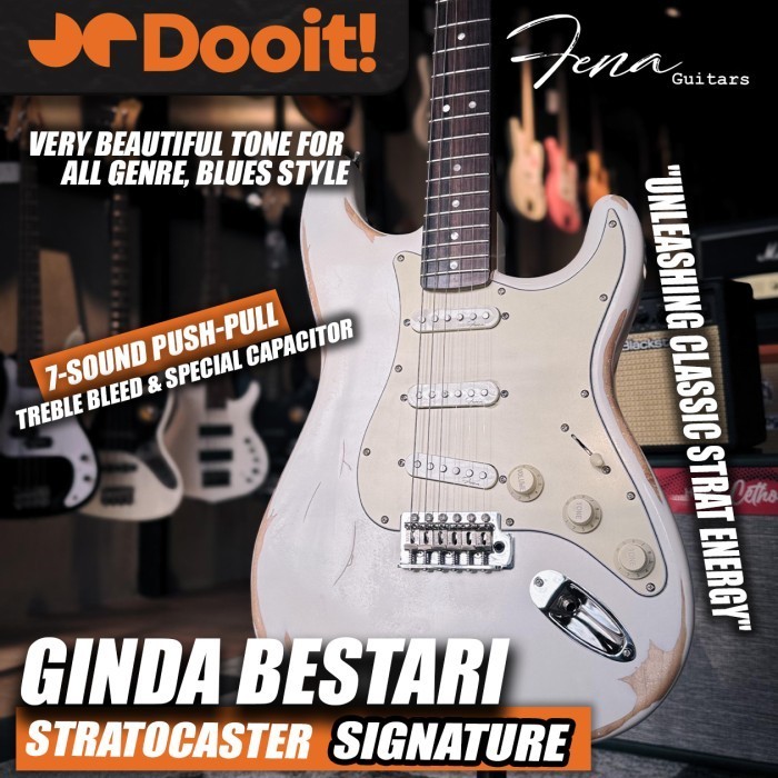 Jual FENA Guitars GINDA BESTARI Signature Stratocaster GB series Gitar ...