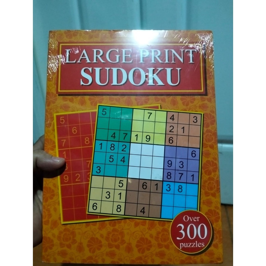 Jual 4200 Large Print Sudoku (Blue/Orange) - orange | Shopee Indonesia