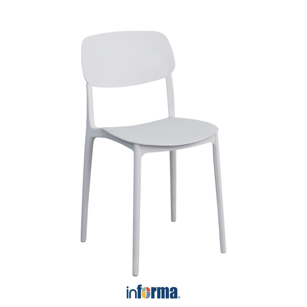 Jual Informa Ellio Kursi Makan - Putih Dining Chair Tempat Duduk Ruang ...