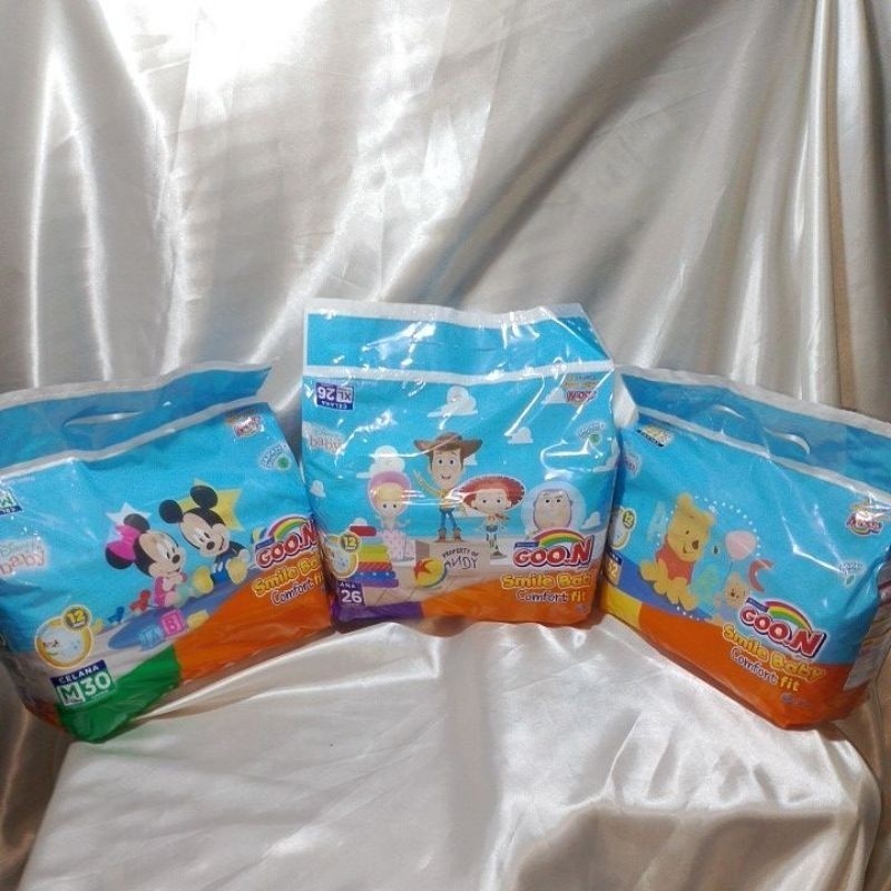 Jual popok diapers goon smile baby comfort fit S 32, XL 26,M 30/Popok bayi&anak goon | Shopee ...