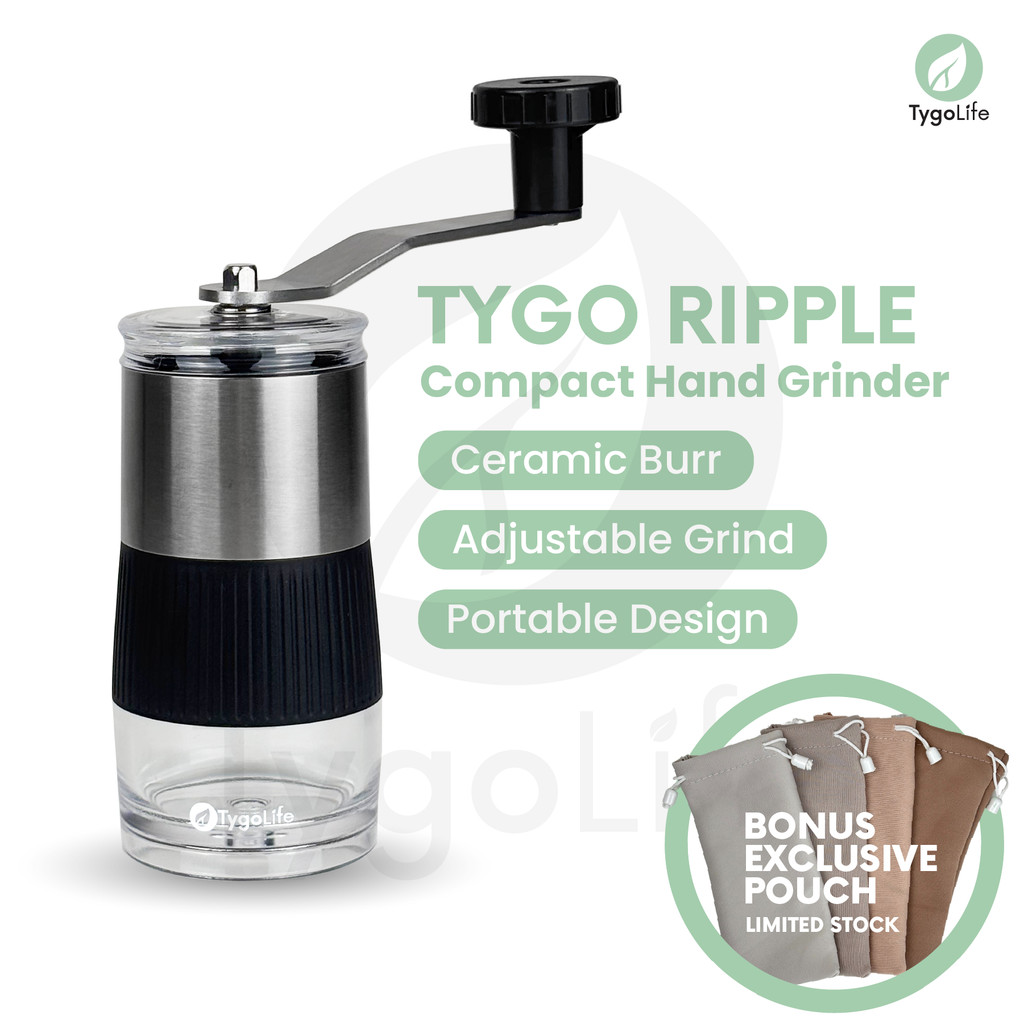 Jual TYGO RIPPLE COMPACT HAND GRINDER MINI PENGGILING BIJI KOPI MANUAL ...