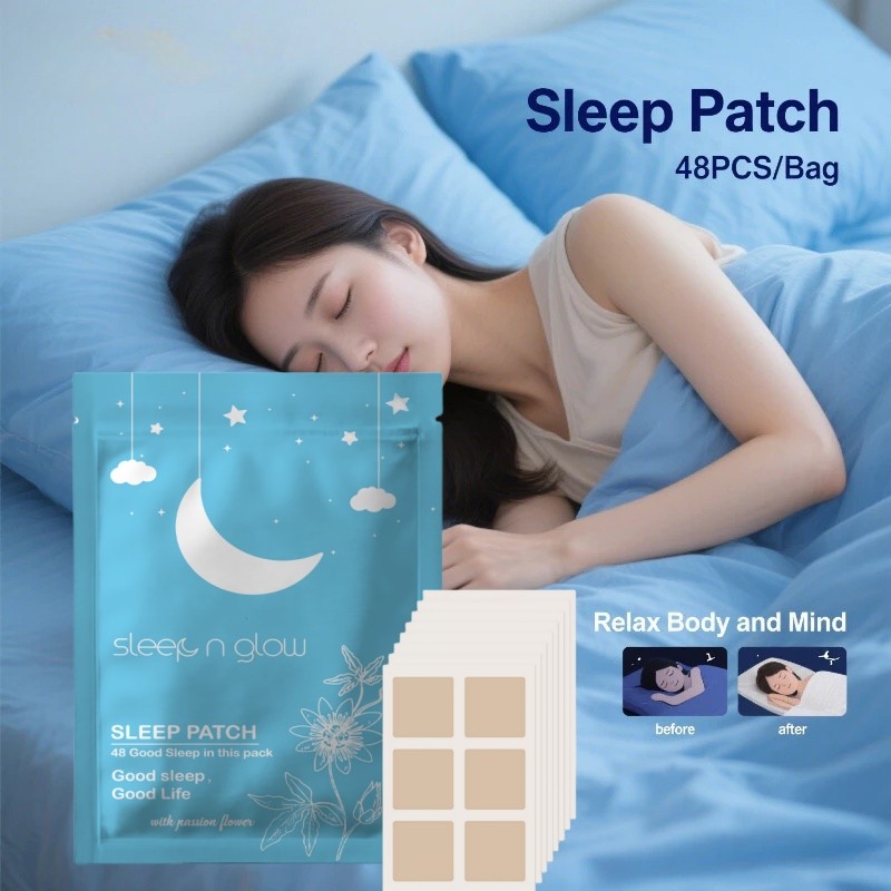 Jual 48pcs Sleep N Glow Patch Tidur Alami Vegan Aman Sleep Patch Bantu Tidur Body Relaxing Help ...