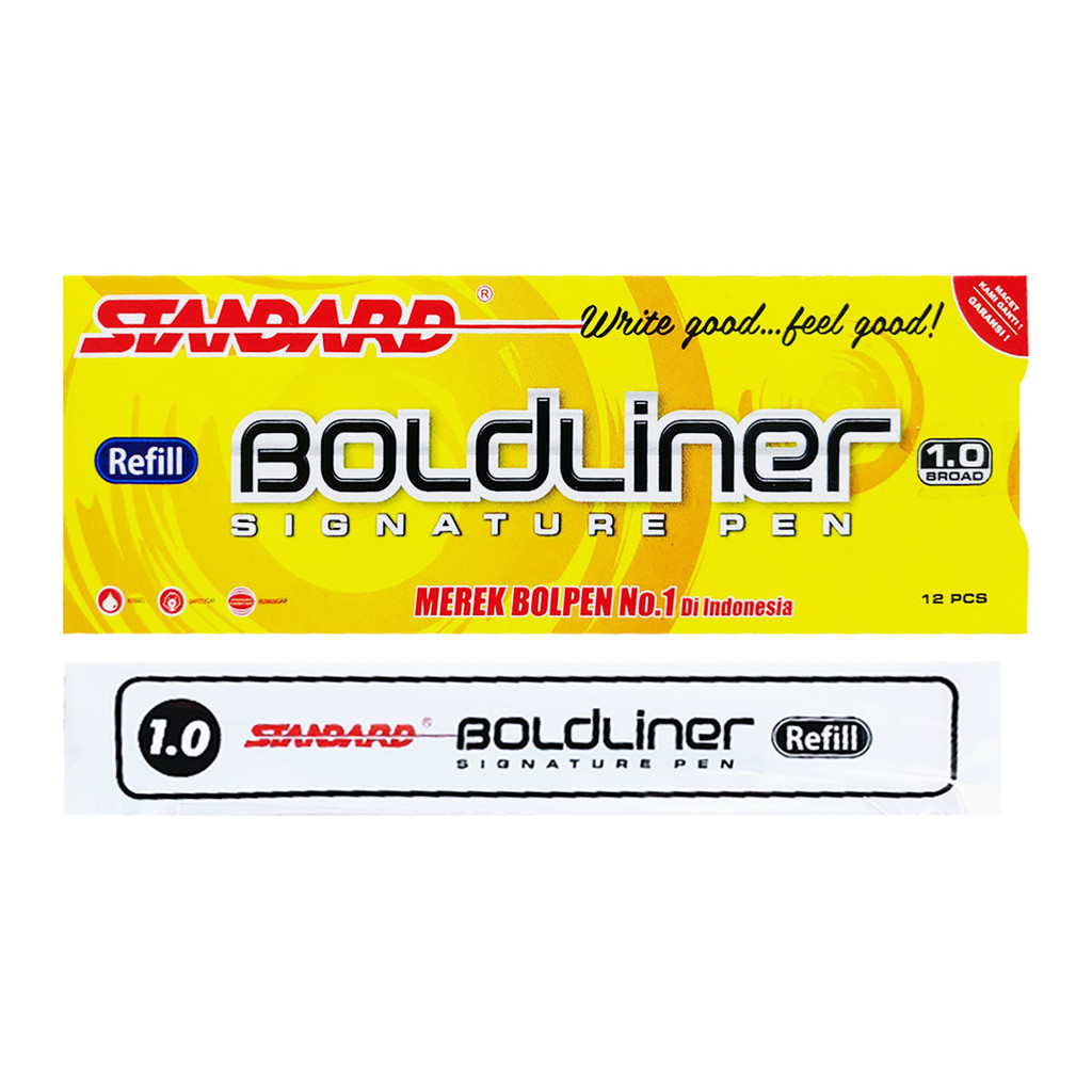 Jual Standard Boldliner PRO 1.0.mm Reffil Isi Pulpen Bolpoint Pen ...