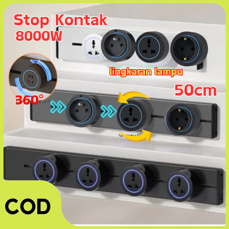 Jual 【COD】TRACK SOCKET Listrik Elektrik BOARD 50CM adjustable putar ...