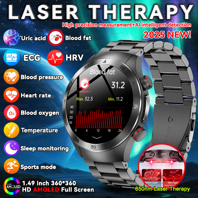 Jual 2025 New Non-Invasive Laser Treatment Three High Smart Watch ...
