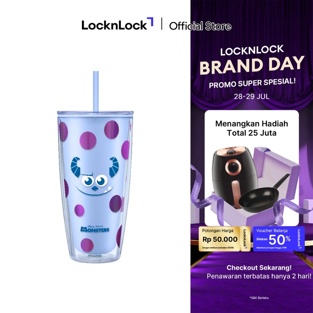 Jual ASM.SHOP LocknLock Double Wall Cold Cup Disney Pixar Monsters ...