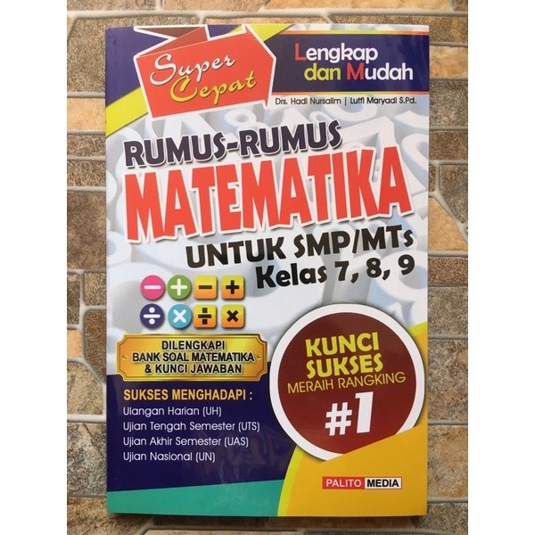 Jual Super Cepat Rumus - Rumus Matematika SMP / MTs Kelas 7 , 8 , 9 SBY ...