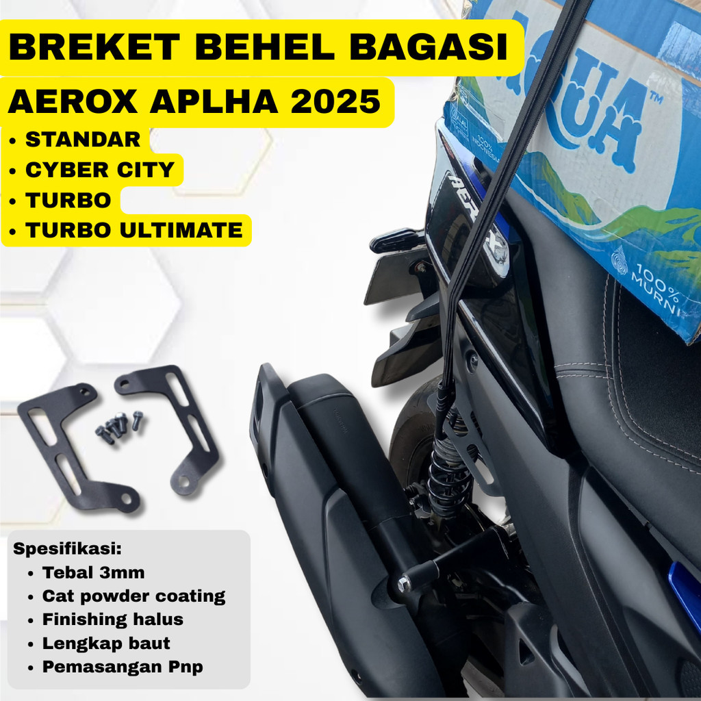 Jual Handle Grab Aerox | Bracket Breket Behel Bagasi Aerox Alpha 2025 ...