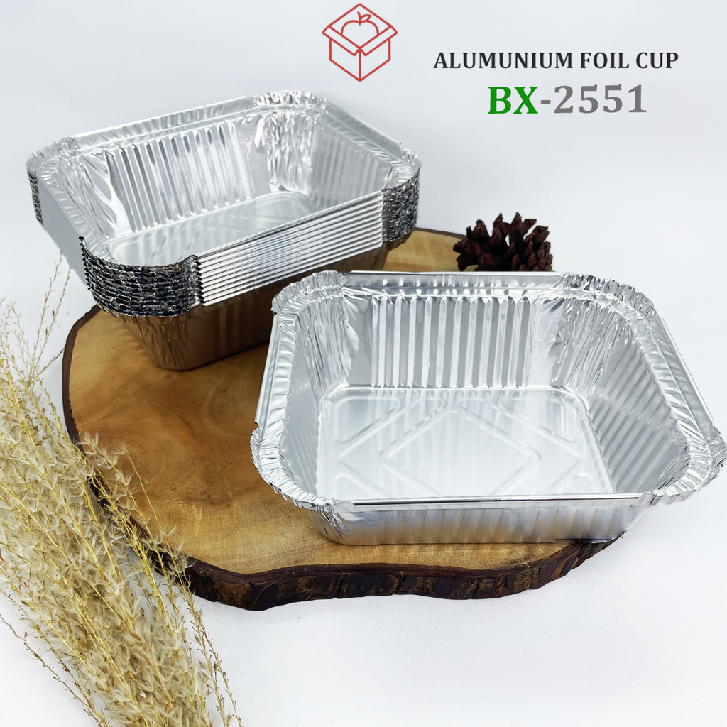 Jual Alumunium Foil Tray Cup S150B Lasagna Macaroni Schotel Klapertart Spaghetti Brulee Roti ...