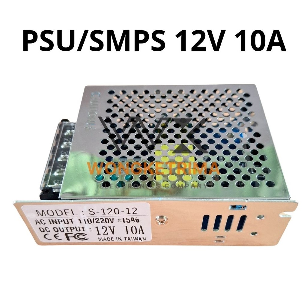 Jual PSU SMPS 12V 10A – Power Supply AC 110–220V | Shopee Indonesia