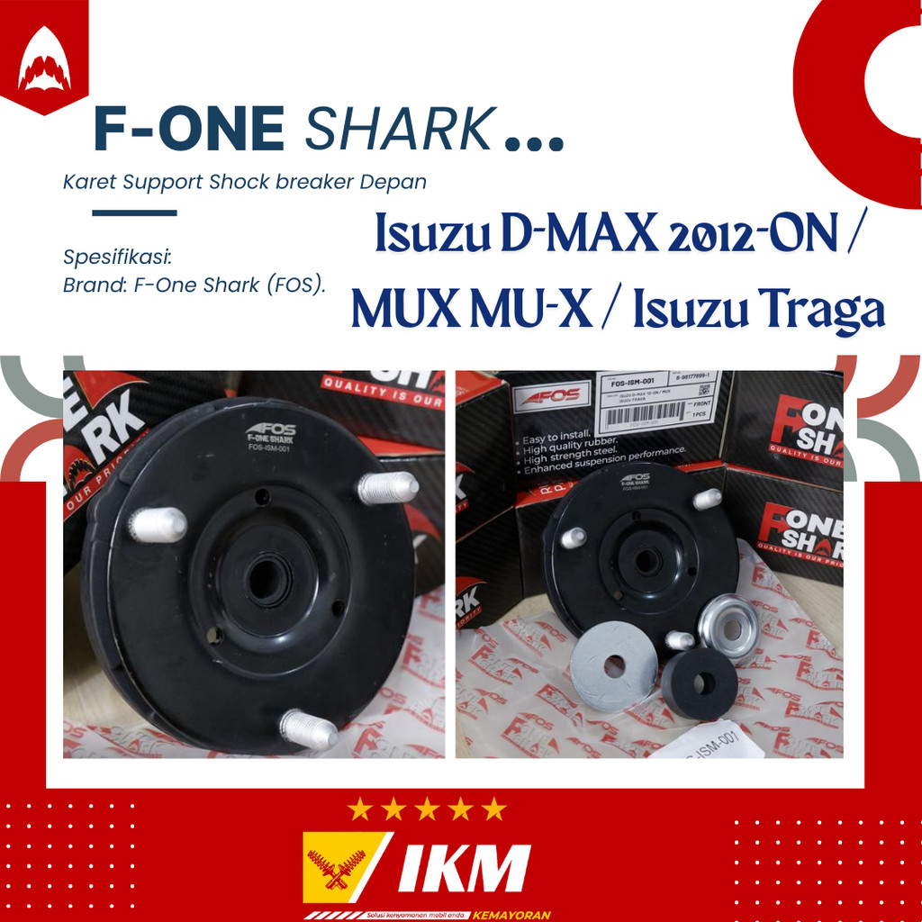 Jual F-One Shark FOS Karet Support Shock breaker Depan Isuzu D-MAX 2012 ...